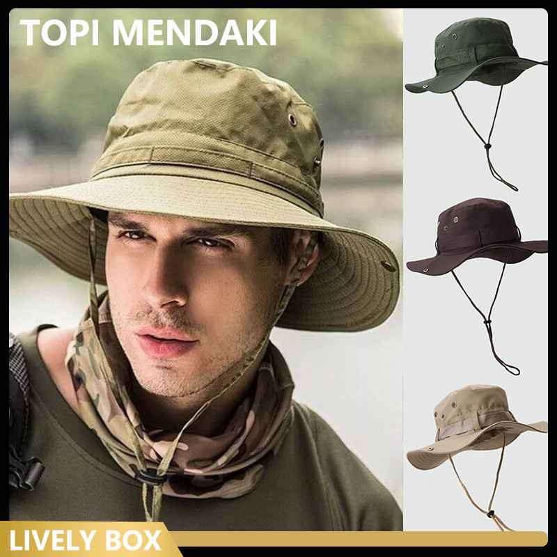 Jual Topi Rimba/Bucket Santai/Waterproof Topi Hikking Tahan Air Bahan ...