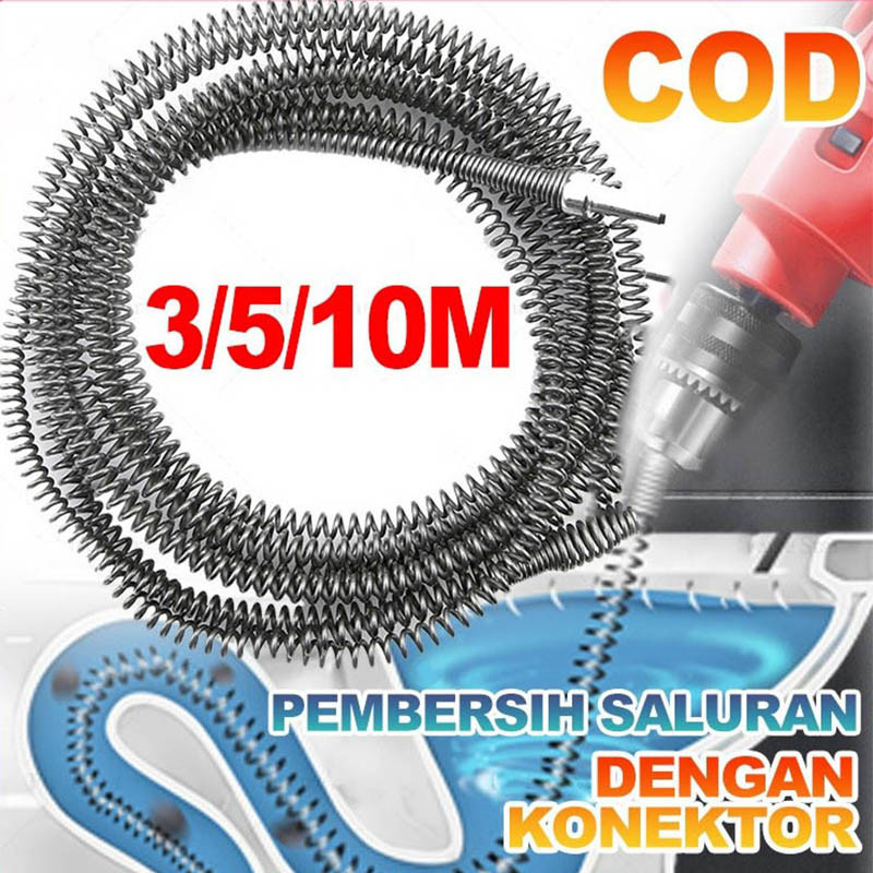 Jual Alat Pembersih Saluran Pipa Mampet Pipe Cleaner Alat Pembersih Saluran Kawat Manual ...