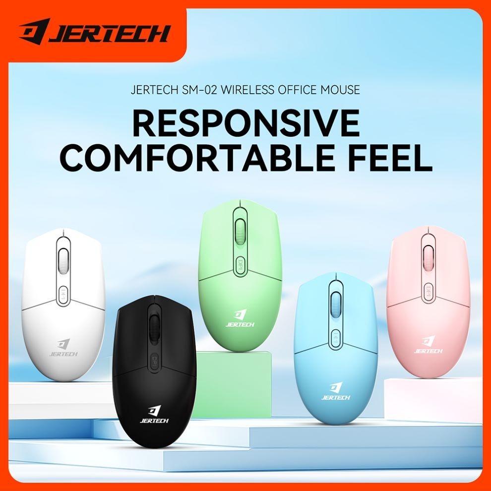 Jual JERTECH Mouse Wireless SM02 1200DPI With Silent Click | Shopee ...