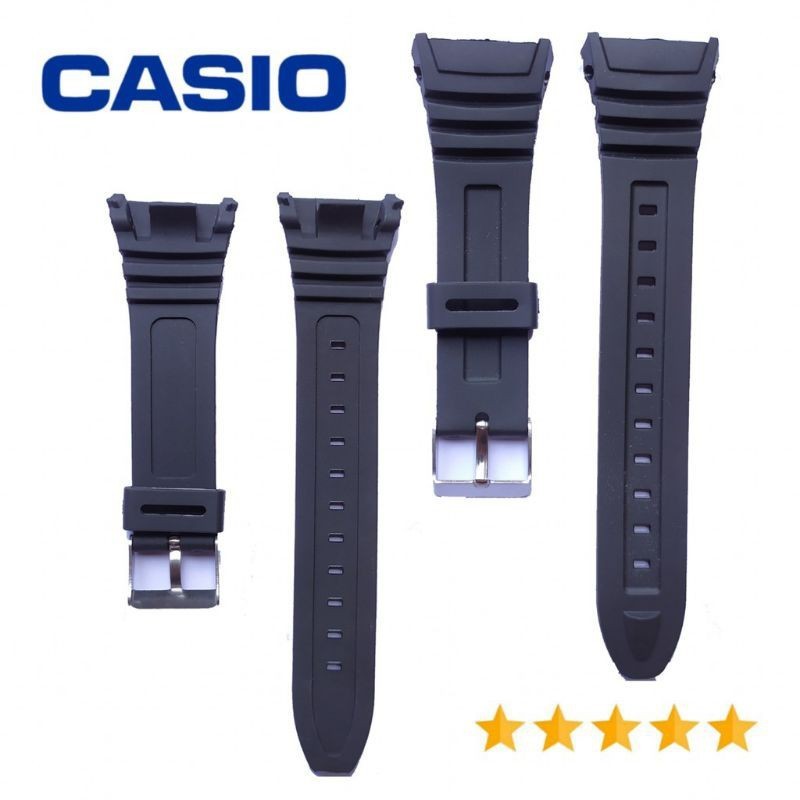 Jual strap tali jam tangan casio W96H tali jam casio w96h rubber casio ...