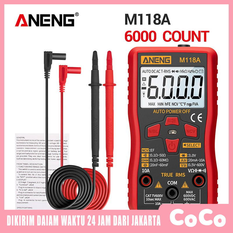 Jual GT63EF Multimeter Digital AC/DC Voltage Tester / Multitester ...