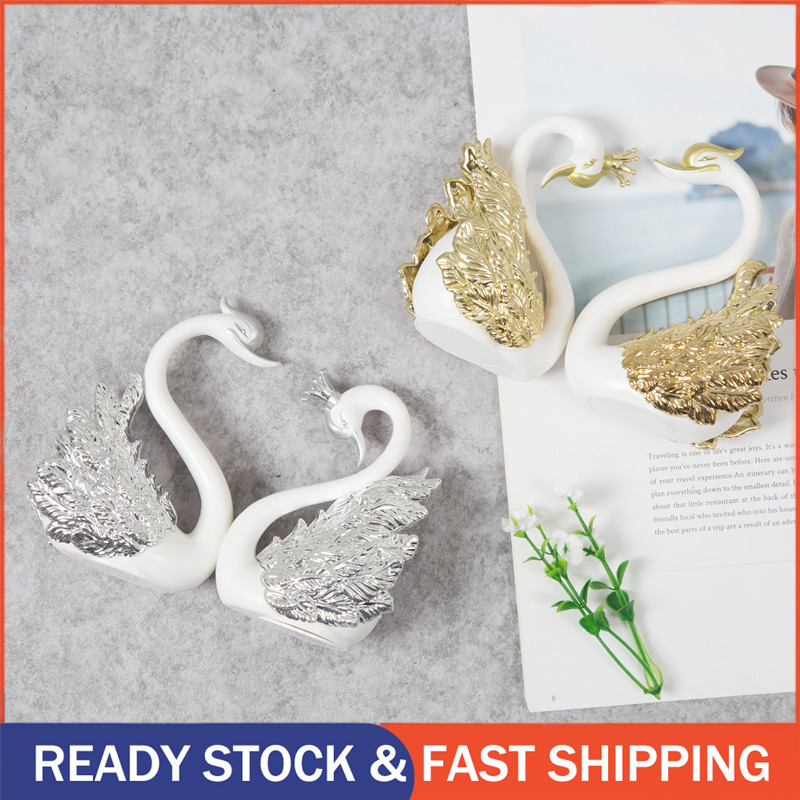 Jual New Sepasang Angsa Swan Pajangan Flaminggo Hiasan Wedding Gold ...