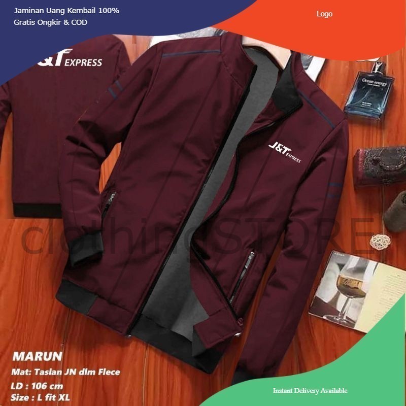 Jual JAKET JNT EXPRESS SABLON J&T WATERPROOF TERBARU | Shopee Indonesia