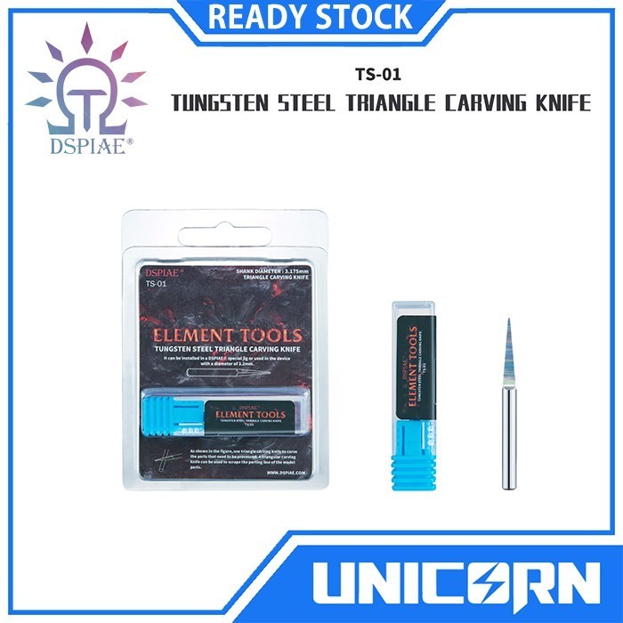 Jual DSPIAE Tungsten Steel Triangle Carving Knife [TS-01] Scriber Alat ...