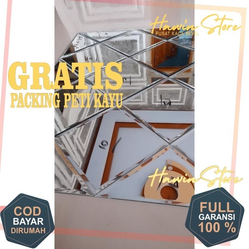 Jual 101 x 170 5mm bevel 1cm FREE PACKING PETI KAYU + GARANSI PECAH 100 ...