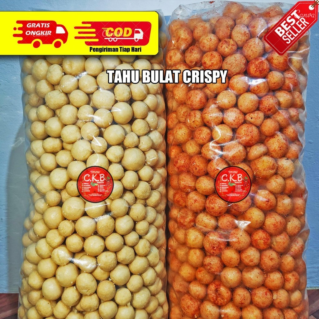 Jual Cemilanku - 1Kg Tahu Bulat Crispy Mini Rasa original dan Rasa ...