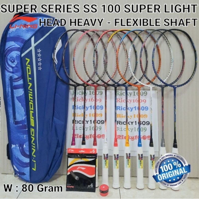 Jual RAKET LINING SUPER SERIES SS 100 SUPER LITE - RAKET BADMINTON ...