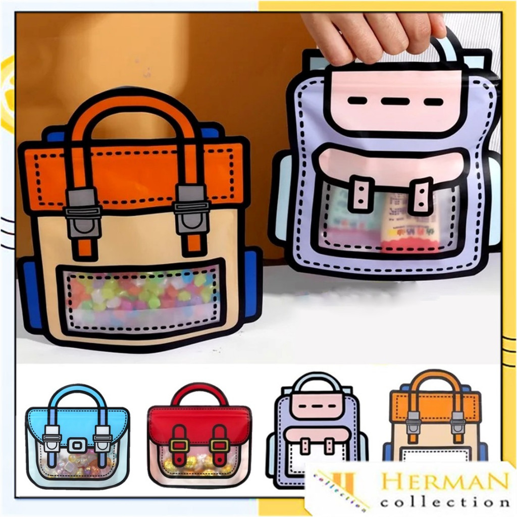 Jual HC Goodie Bag Plastik Standing Pouch 2D Ulang Tahun Anak Motif Tas ...