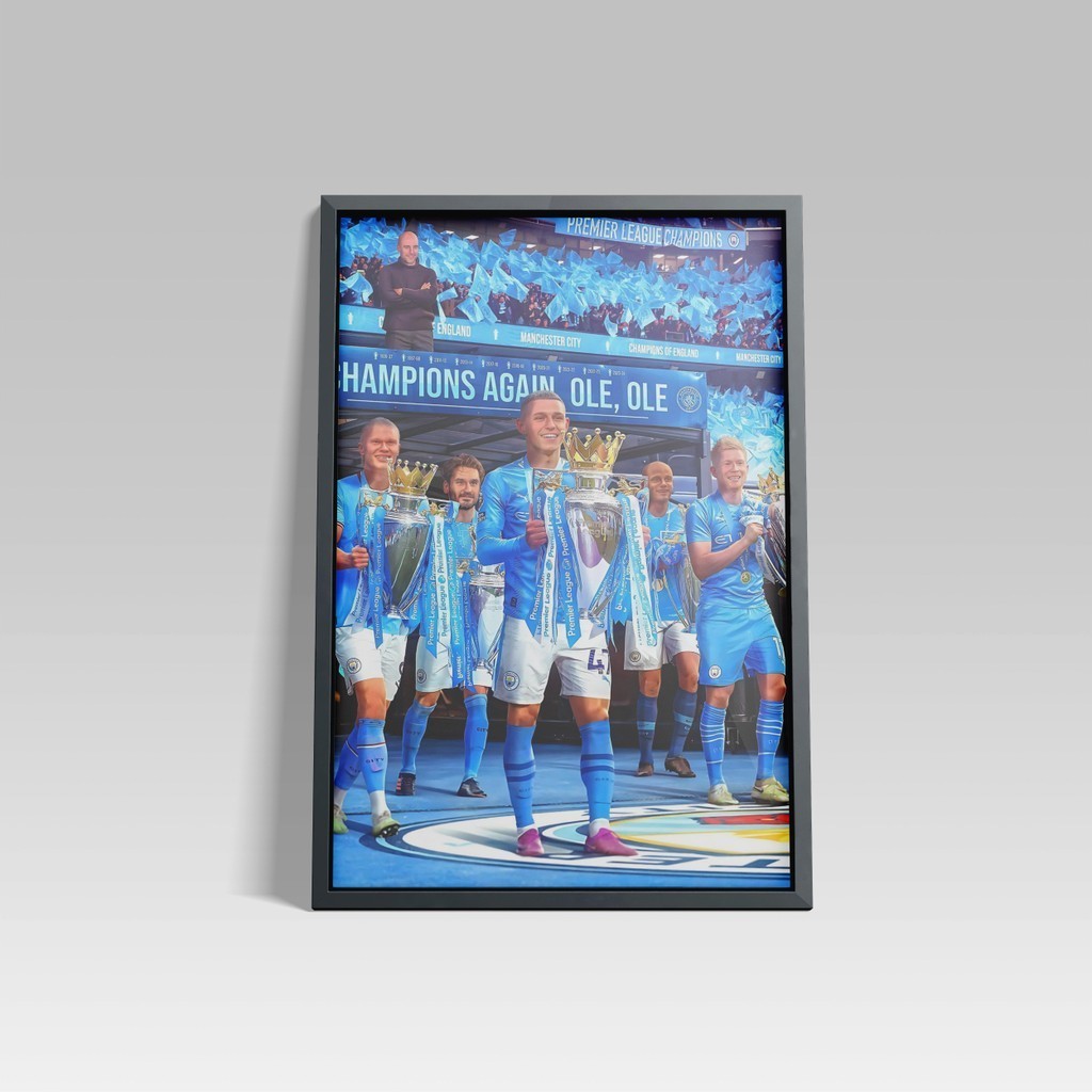 Jual Poster Manchester City Dekorasi Kamar dan Ruang Tamu (Termasuk ...