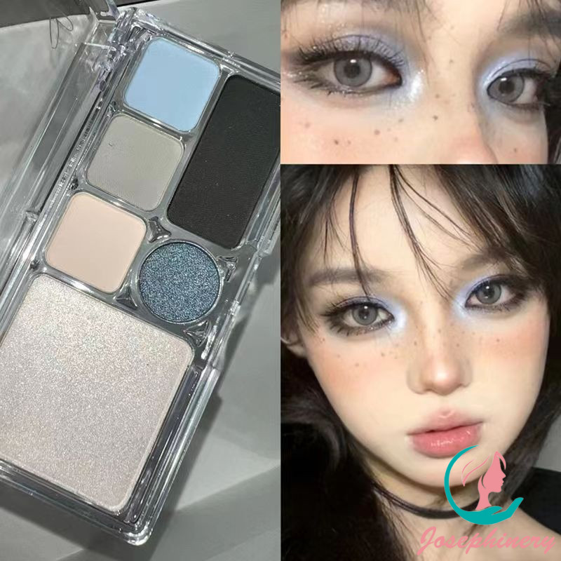 Jual JADED Eyeshadow Palette 6 Warna/Blue Vintage Smoked Matte Korea ...