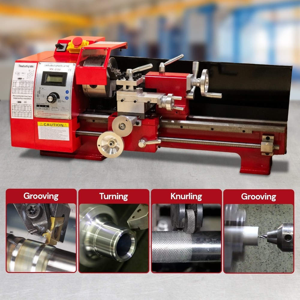 Jual Mesin Bubut Kayu 1100w Brushless Mini Lathe Bench Wood Metal MX ...