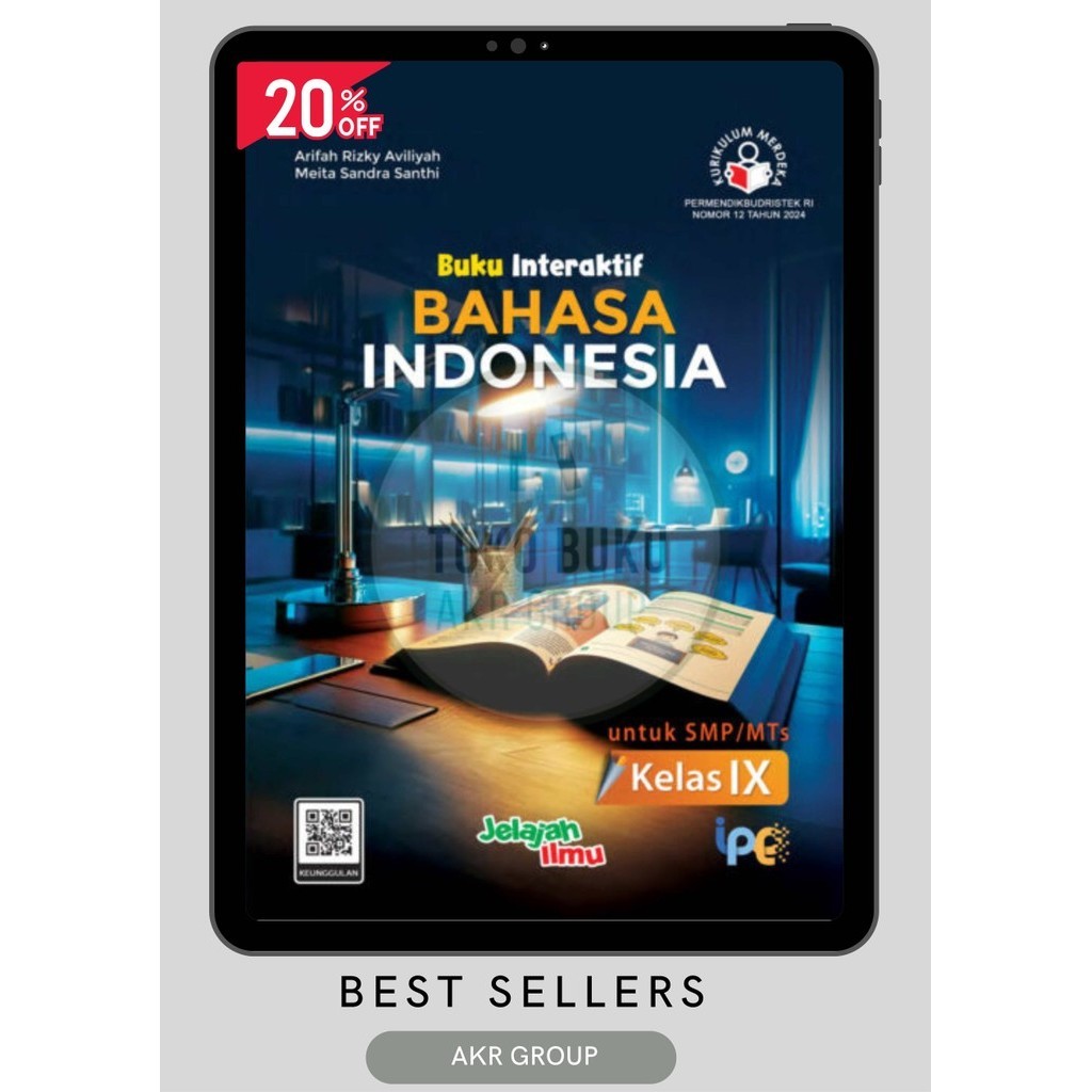 Jual Buku Paket Interaktif Bahasa Indonesia Kelas 9/IX SMP/MTS Kurikulum Merdeka Intan pariwara ...