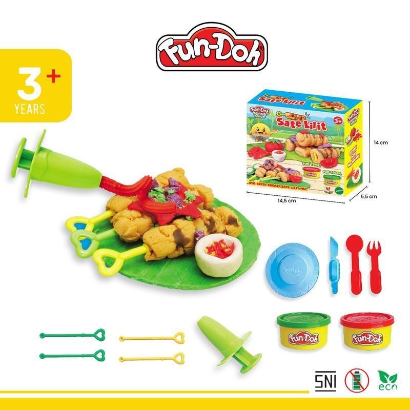 Jual Fundoh Sate Lilit 28209 Mainan Edukasi Lilin Plastisin Aman Untuk ...