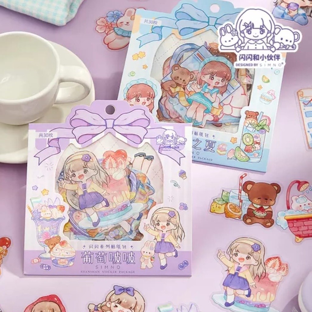 Jual Stiker Korea Viral Karakter / Sticker Handphone Botol Anti Air ...