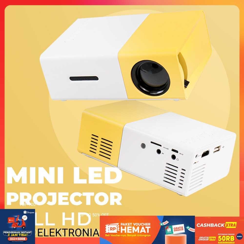Jual Mini Projector Full HD with TF HDMI AV USB Port - YG-300 | Shopee Indonesia