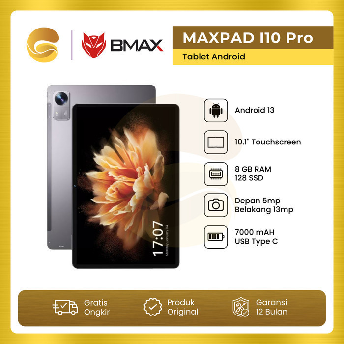 Jual Tablet Android 13 Bmax Maxpad I10 Pro 8/128GB 10 inch Type C Mesin Kasir Minimarket Tab ...