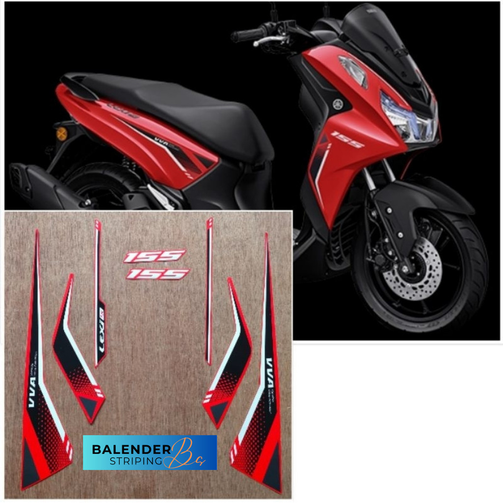 Jual Striping Motor Original Yamaha Lexi 155 merah tahun 2024 | Shopee ...