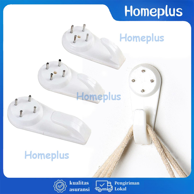 Jual 5PCS Wall Hook Paku Dinding Kaitan Bingkai Paku Wire Grid Paku ...