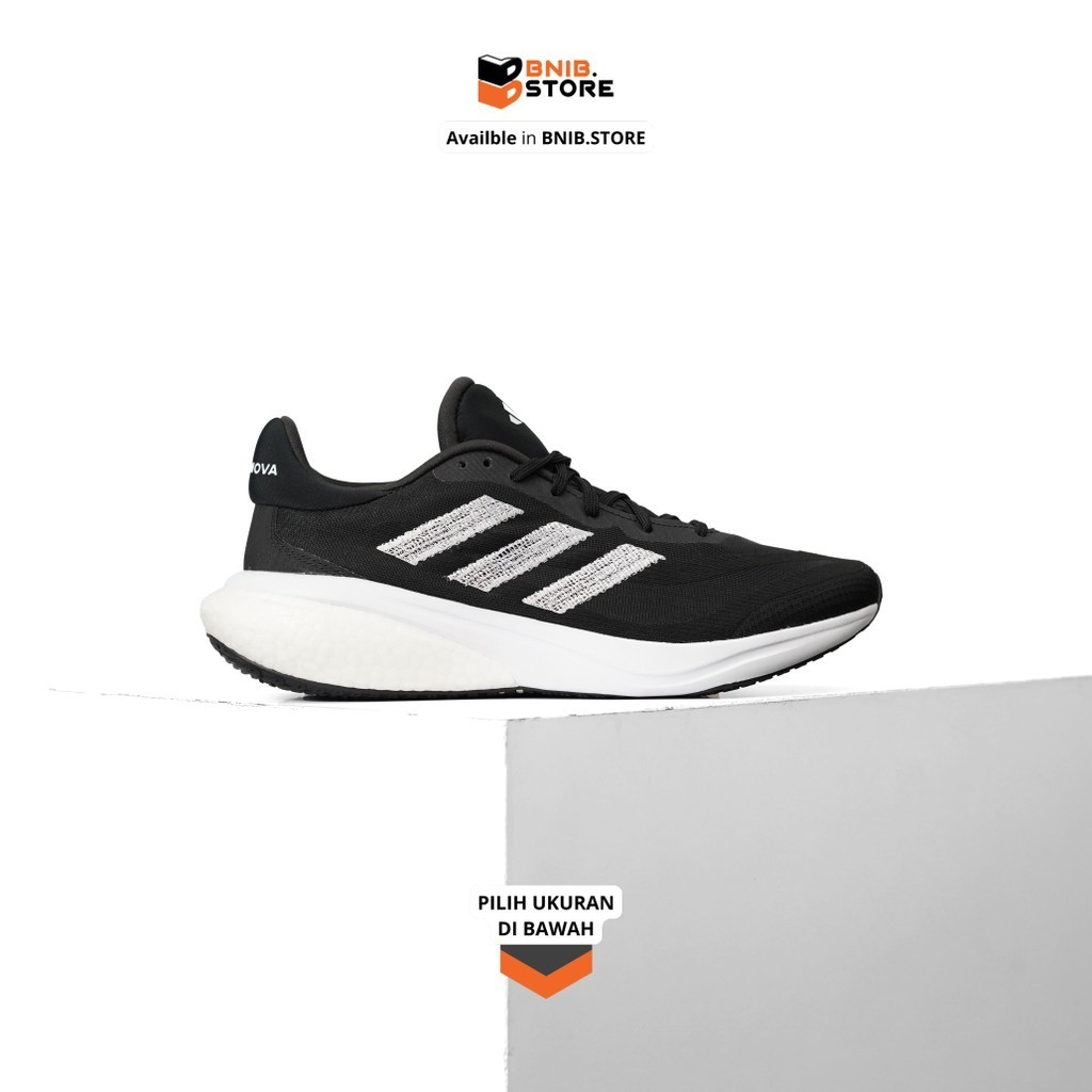 Jual Sepatu Lari Pria Adidas Supernova 3 Black White [IE4367] Original ...