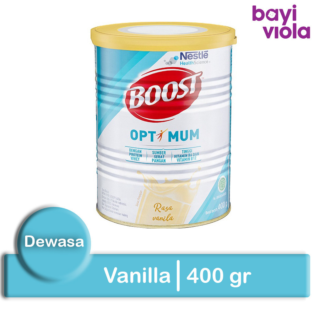 Jual ED FEB 2027 Nestle Boost Optimum 400 gr Vanilla Vanila Susu Bubuk Nutrisi Dewasa Lansia ...