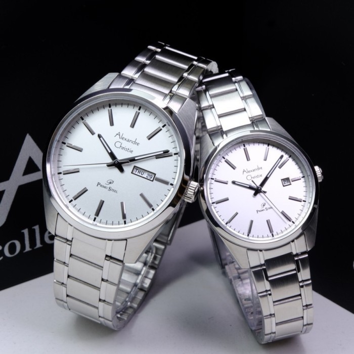 Jual JAM TANGAN COUPLE ORIGINAL ALEXANDRE CHRISTIE AC-1025 RANTAI ...