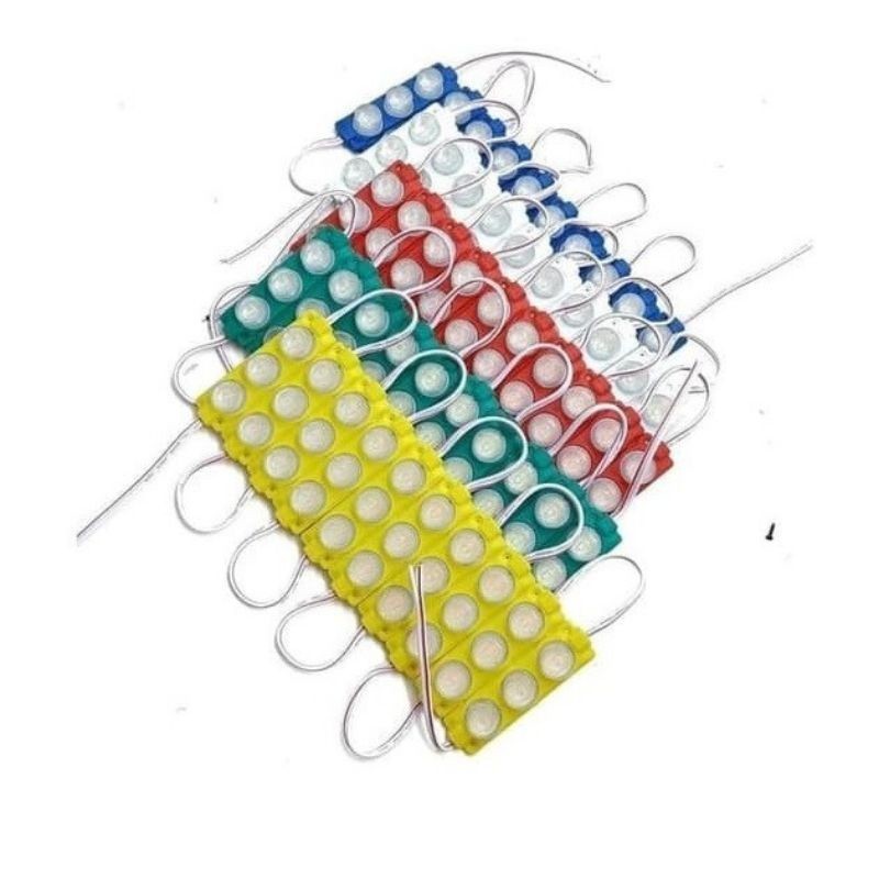 Jual LAMPU LED MODUL 3 MATA OBAT STRIP BESAR 12 VOLT MODULE 3 WATT 3W ...