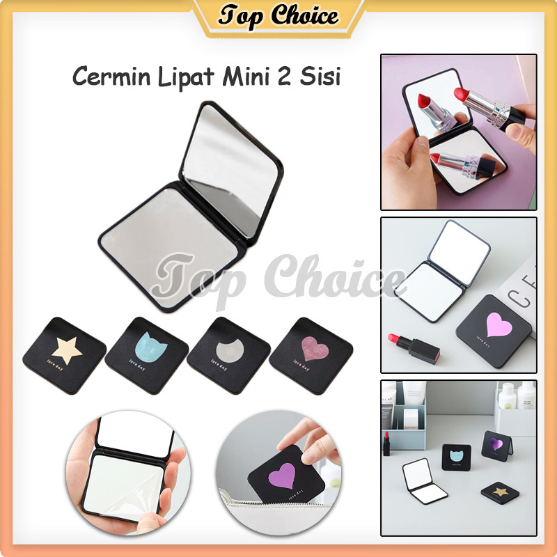 Jual Cermin Mini / Cermin Makeup Petak / Cermin Lipat Mini | Shopee ...