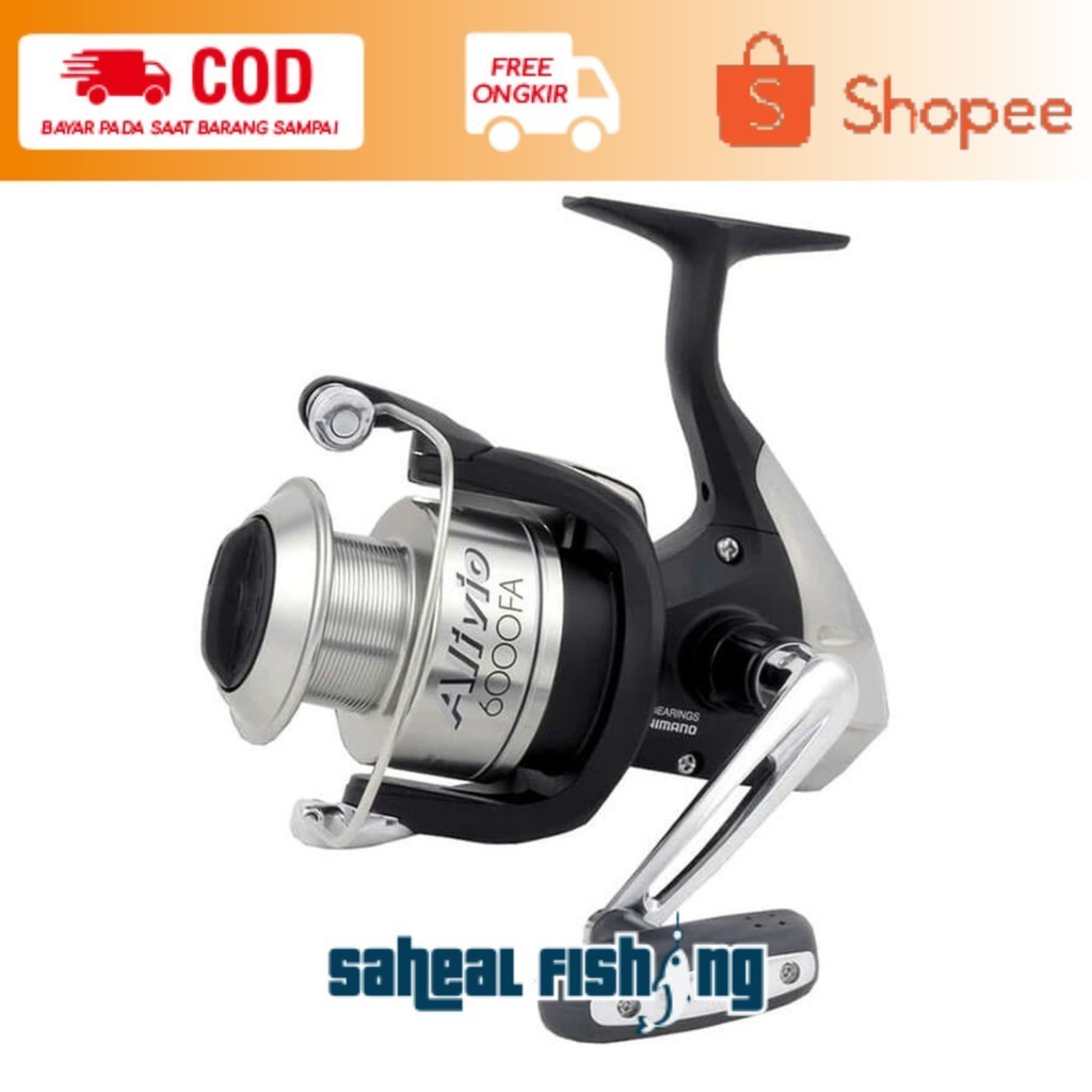 Jual Reel Pancing Shimano Alivio 6000 & 10000 FA Original 100% | Shopee ...