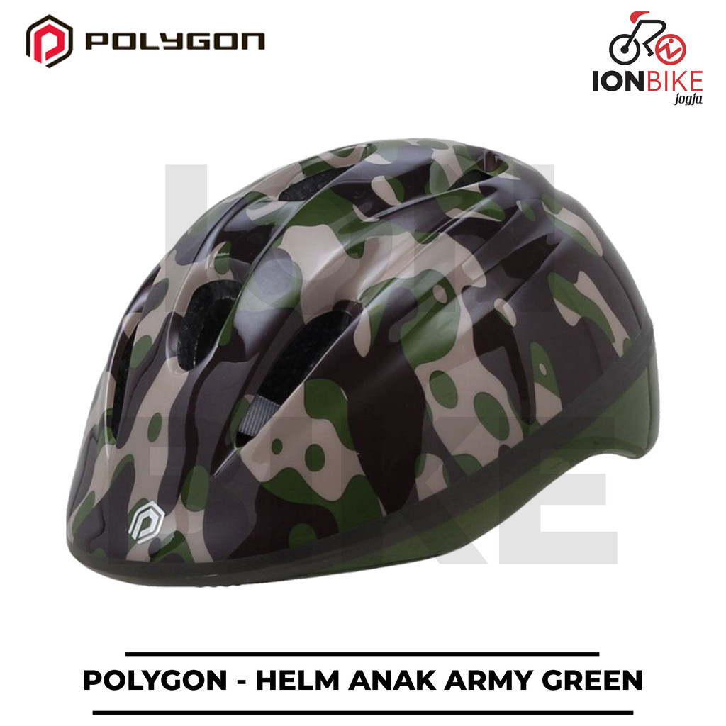 Jual Helm Sepeda Anak Polygon Army Kids Bersepeda Helmet Anak-Anak ...