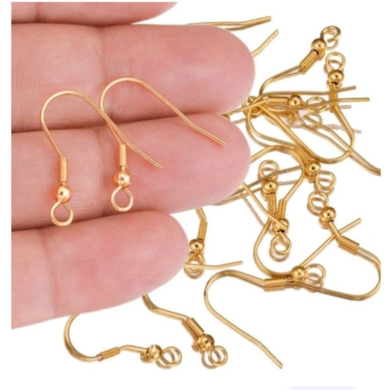 Jual Queen Manik - Bahan Anting - Anting Warna Emas Anti Karat ( isi 10 ...