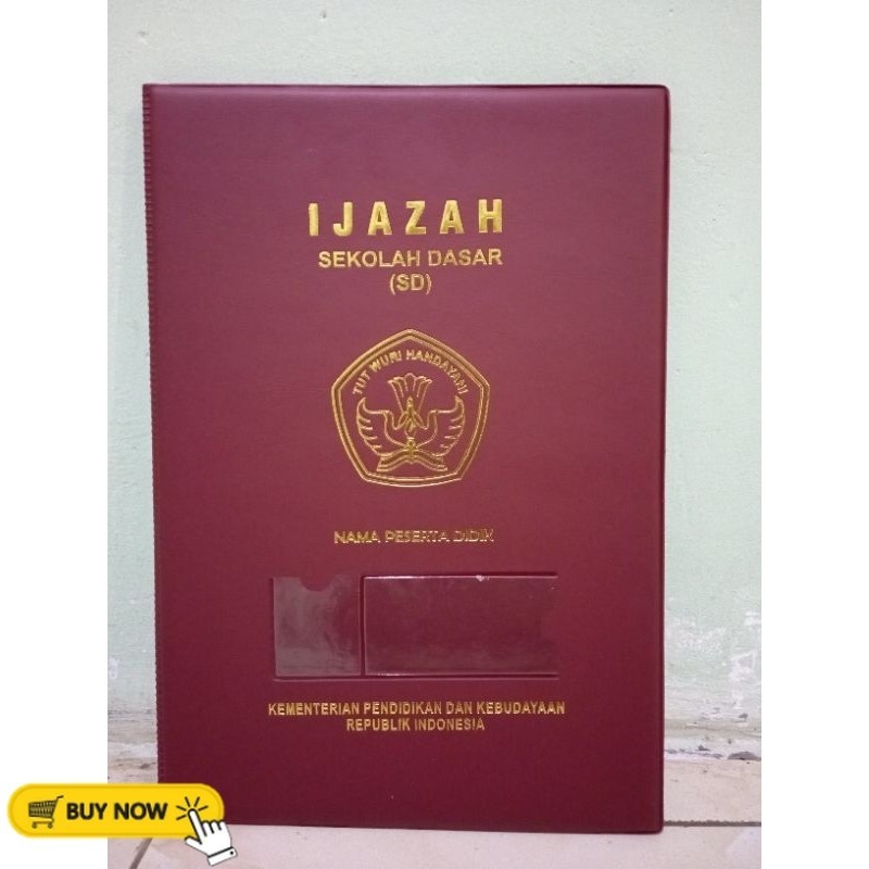 Jual MAP IJAZAH/MAP IJASAH UNTUK JENGJANG SD WARNA MERAH MARUN/BAHAN ...