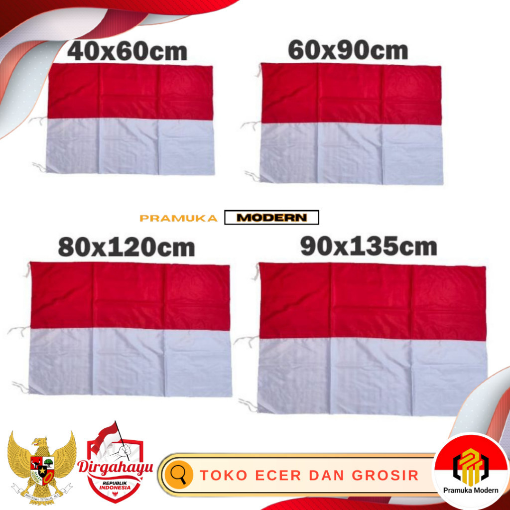 Jual Bendera RI // Bendera merah putih ukuran lengkap bendera Indonesia ...