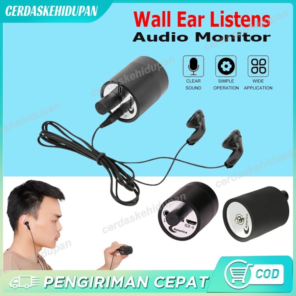 Jual Ear Listen Mini Spy Bug Wall Home Microphone Alat Pemantau ...