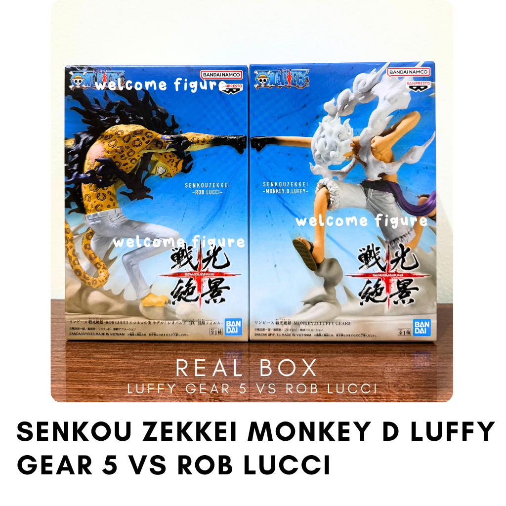Jual Senkou Zekkei Monkey D Luffy Gear 5 vs Rob Lucci SET Bandai ...