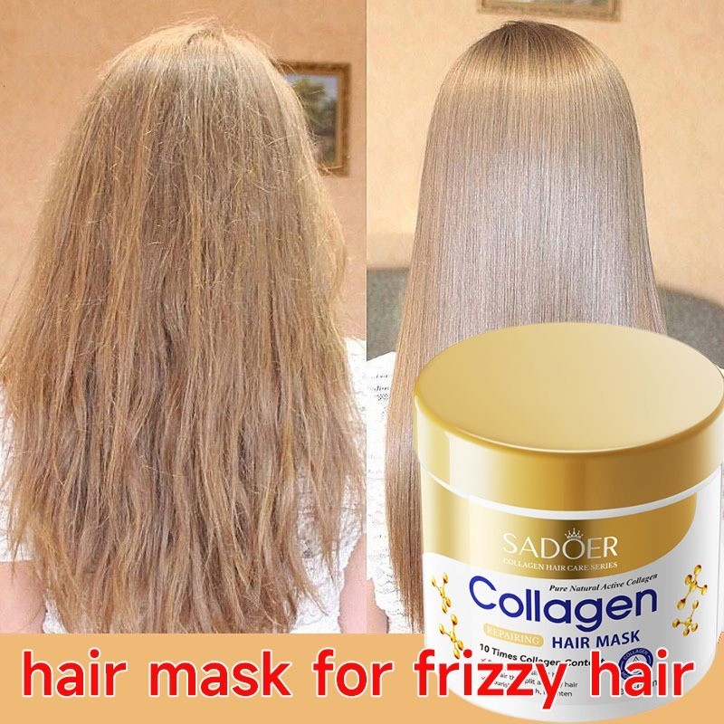 Jual 500ml Hair Mask Collagen Hair Mask Smoothing Keratin Treatmen ...