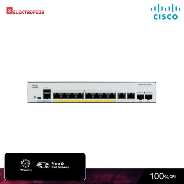 Jual CISCO Catalyst 1000 Series Switch C1000-8P-2G-L - Unit Only ...