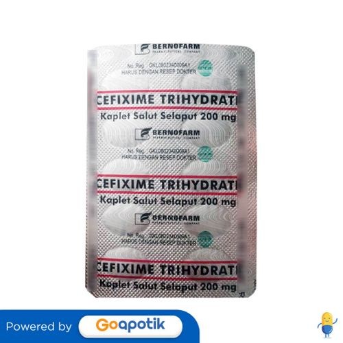 Jual Cefixime Trihydrate Bernofarm 200 Mg Strip 10 Kaplet | Shopee ...
