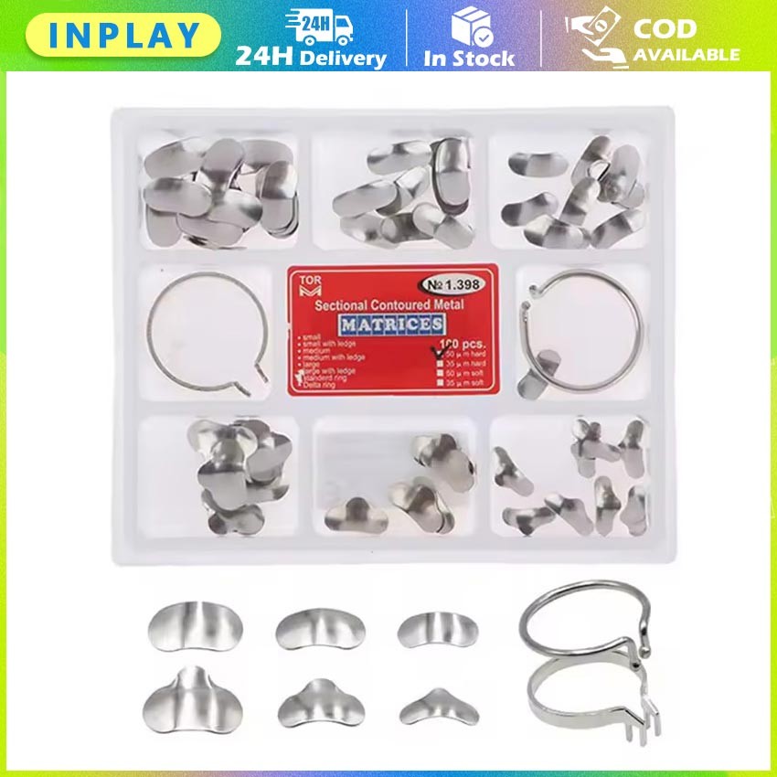 Jual Dental Matrix Sectional No.1398 100PCS / Matriks Gigi Metal Kontur ...