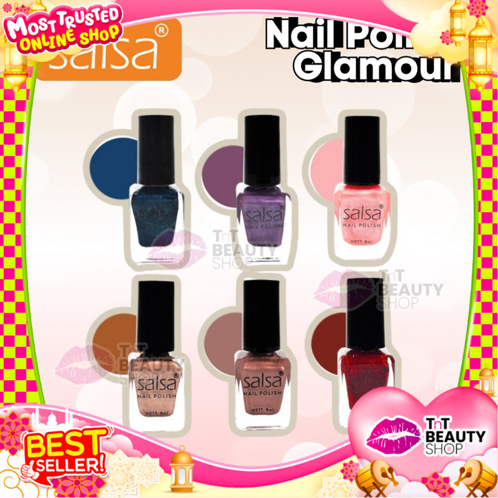 Jual Salsa Nail Polish Glamour 8ml - Kutek - Cat Kuku | TnT Beauty Shop ...