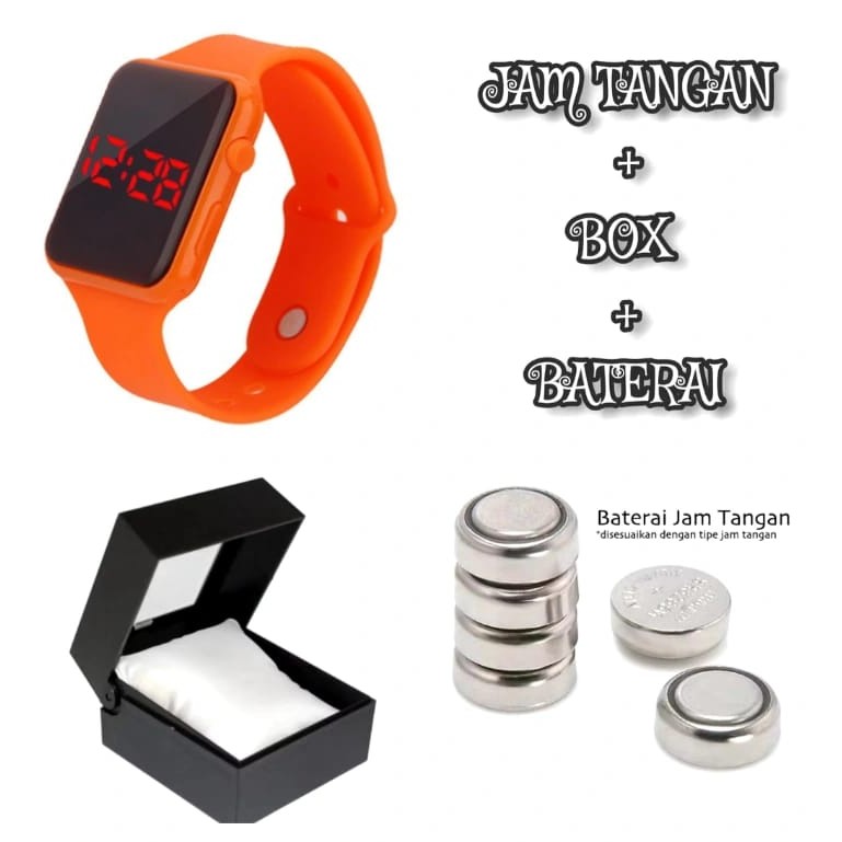 Jual JAM TANGAN WANITA DIGITAL LED LAYAR SENTUH DEWASA REMAJA MULTI ...