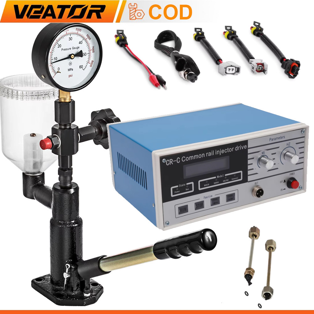 Jual Diesel Fuel Injector Tester 6000PSI With Dual Scale Gauge Engine ...