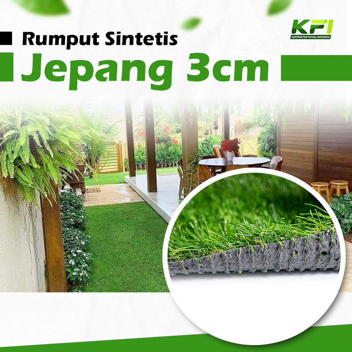 Jual Rumput Sintetis Outdoor 3cm Jepang Ukuran 2x1 Meter Dari KFI Sport ...