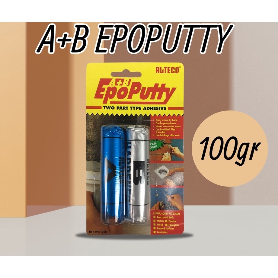 Jual ORIGINAL ALTECO Lem Epo Putty A+B Lem Porting mesin kapal DLL Isi 100g Waterproof | Shopee ...