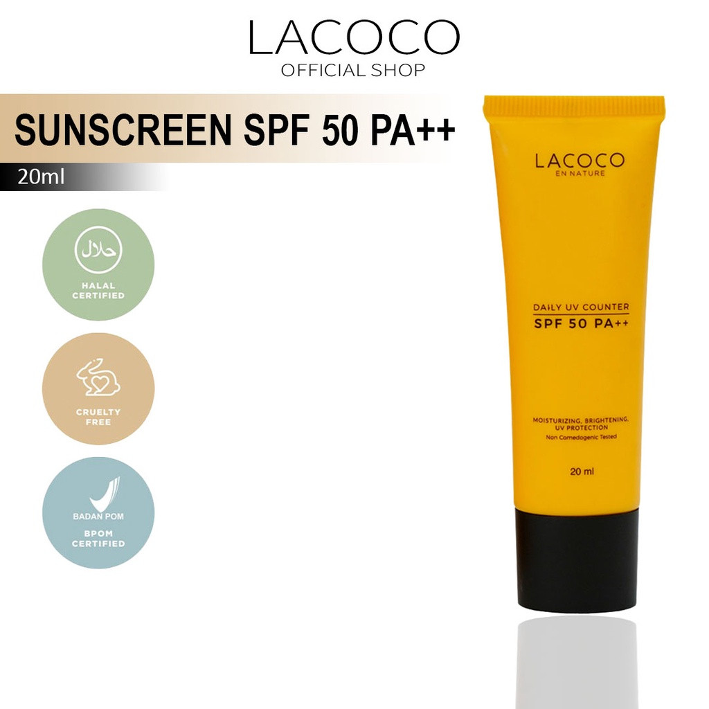 Jual Lacoco Sunscreen Daily UV Counter SPF 50 PA+++ Original | Shopee ...