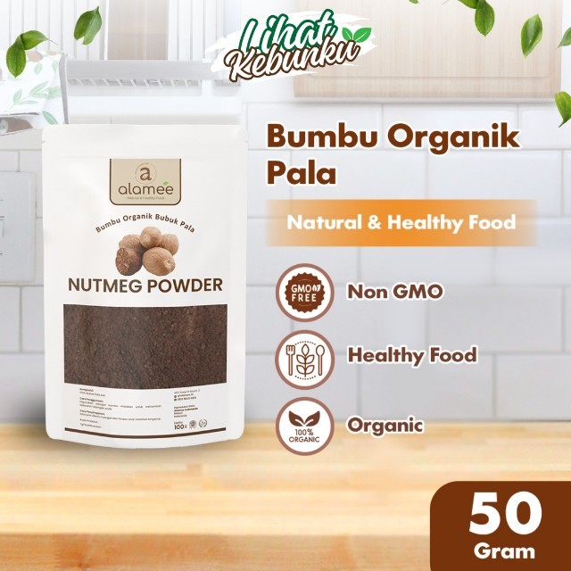 Jual ALAMEE Pala Bubuk Bumbu Dapur Nutmeg Seasoning Powder Rempah Murni ...