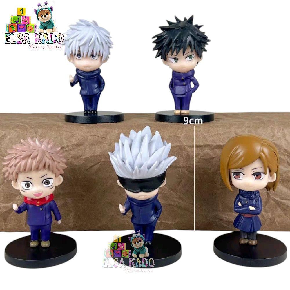 Jual Action Figure Jujutsu Kaisen Chibi 10CM Tatakan Hitam Satoru Gojo ...