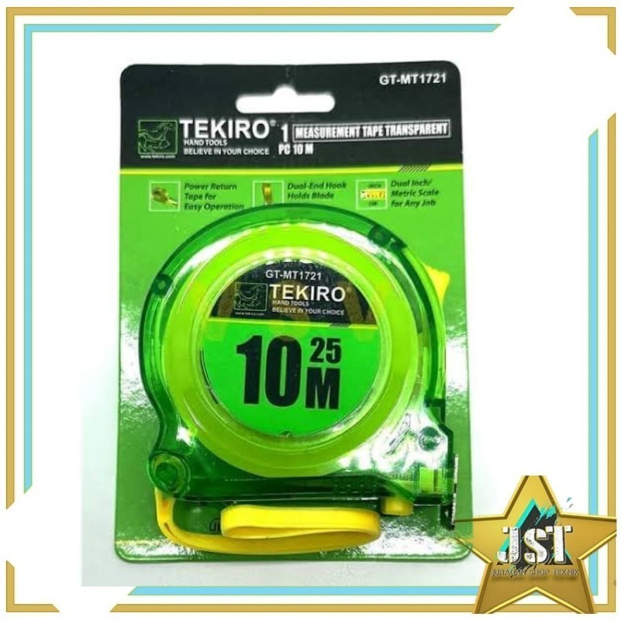 Jual METERAN tranparan TEKIRO / MEASUREMENT TAPE / ALAT UKUR PENGUKUR ...