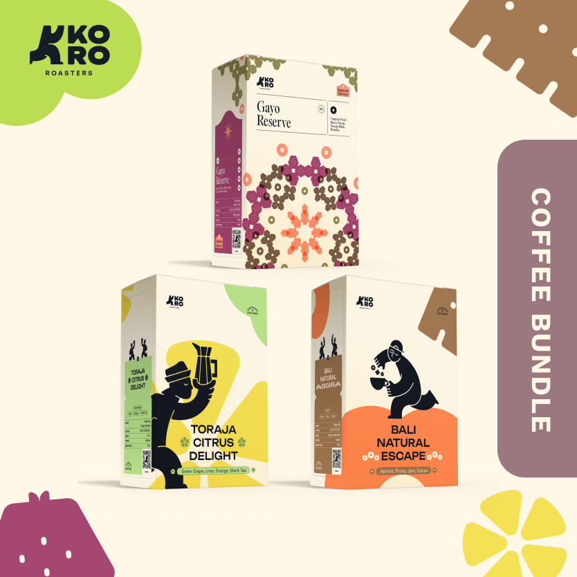 Jual KORO ROASTERS Explorer Bundle 3 Proses Natural Honey Washed - Biji Kopi Arabika Single ...