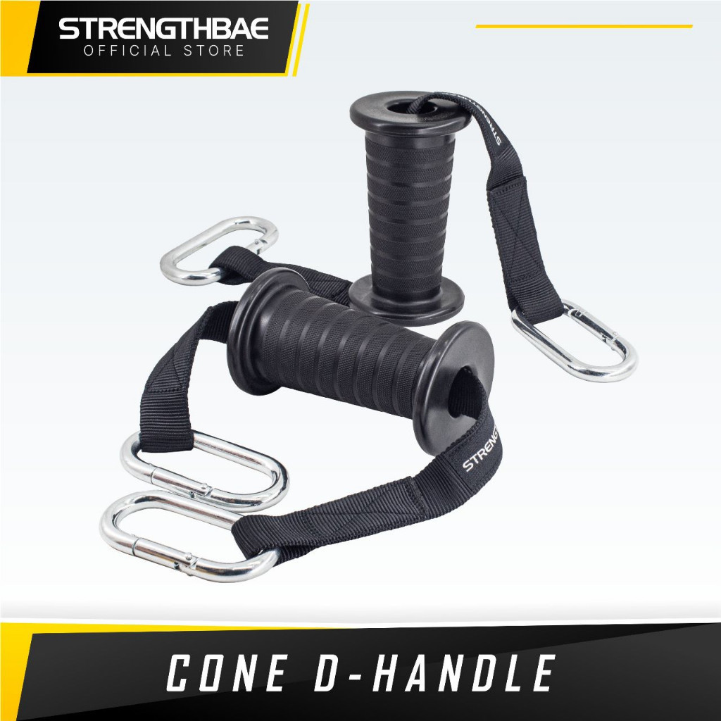 Jual Cone D-Handle STRENGTHBAE D Handle Fat Grip Gym Fitness Tricep ...