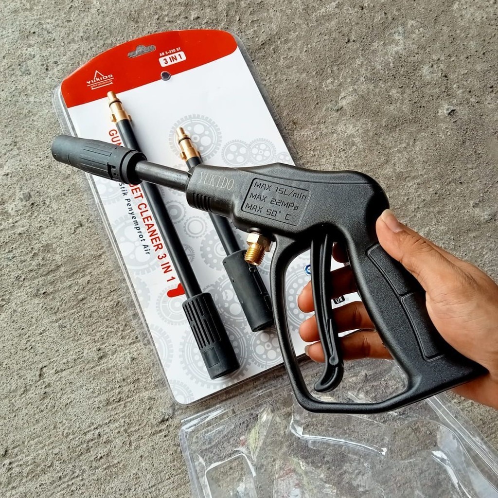 Jual SPERPART ORI!!GUN PATAH 3 in 1 Jet cleaner Spray Gun Stick Panjang ...